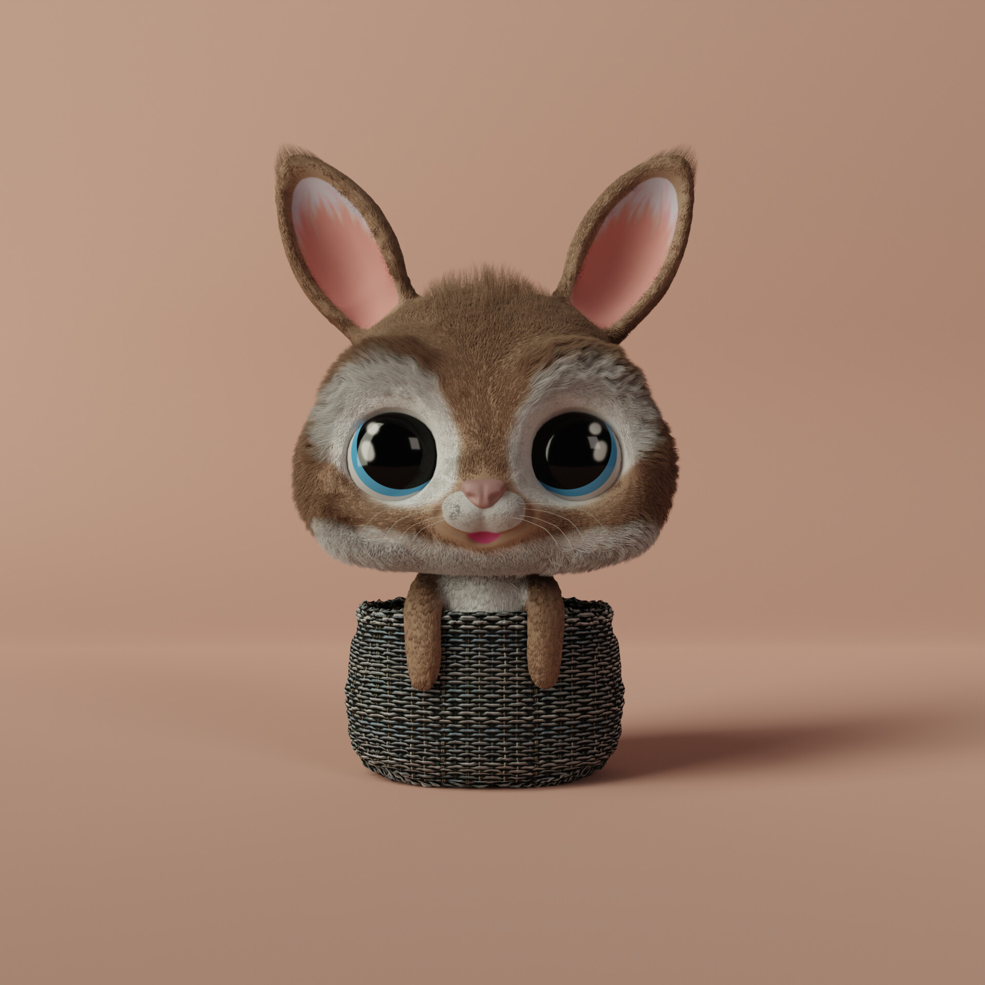 ArtStation - Rabbit in the basket