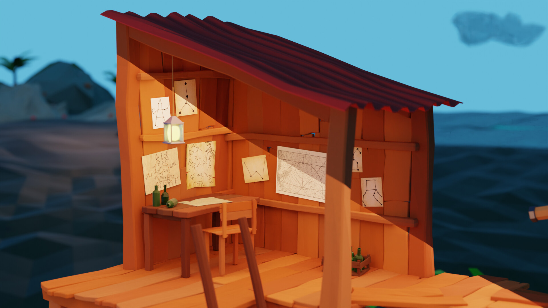 Annika Veksø - Low Poly Sea Shack