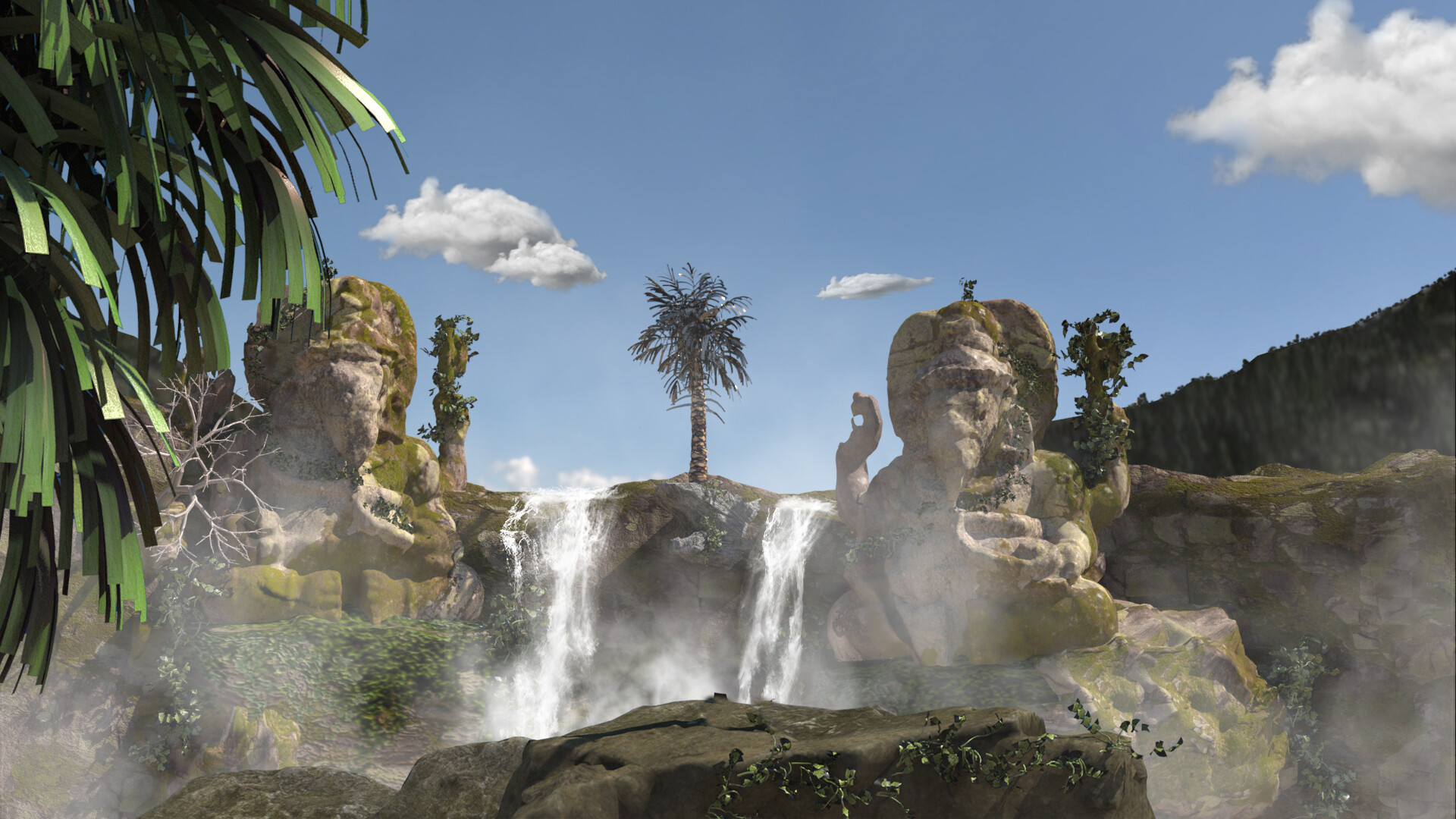 ArtStation - Water Falls scene