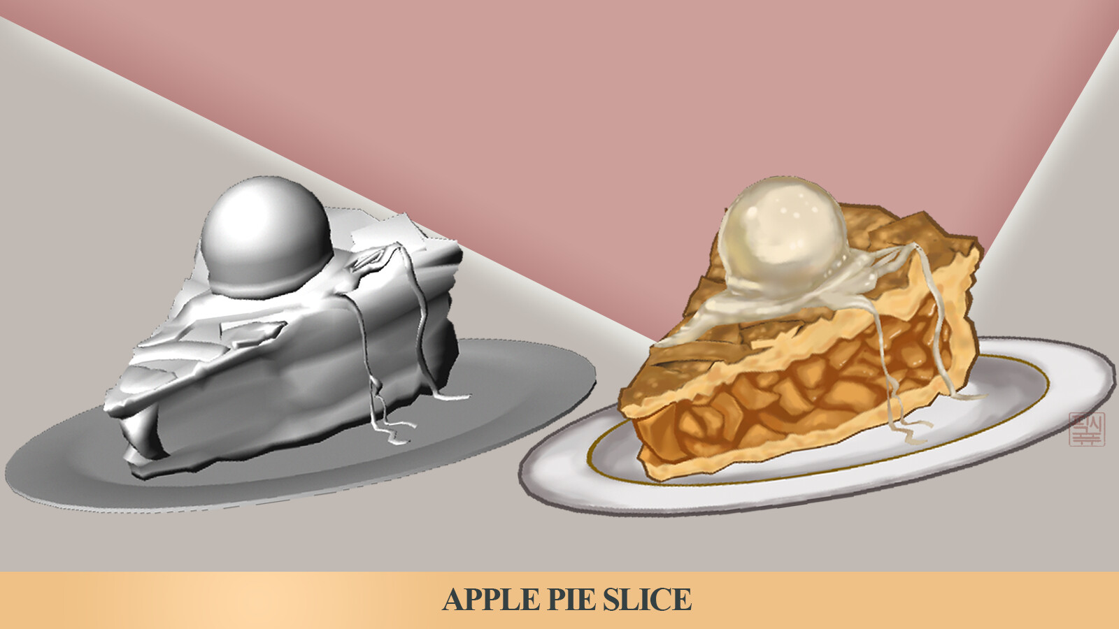 Apple Pie Slice Drawing