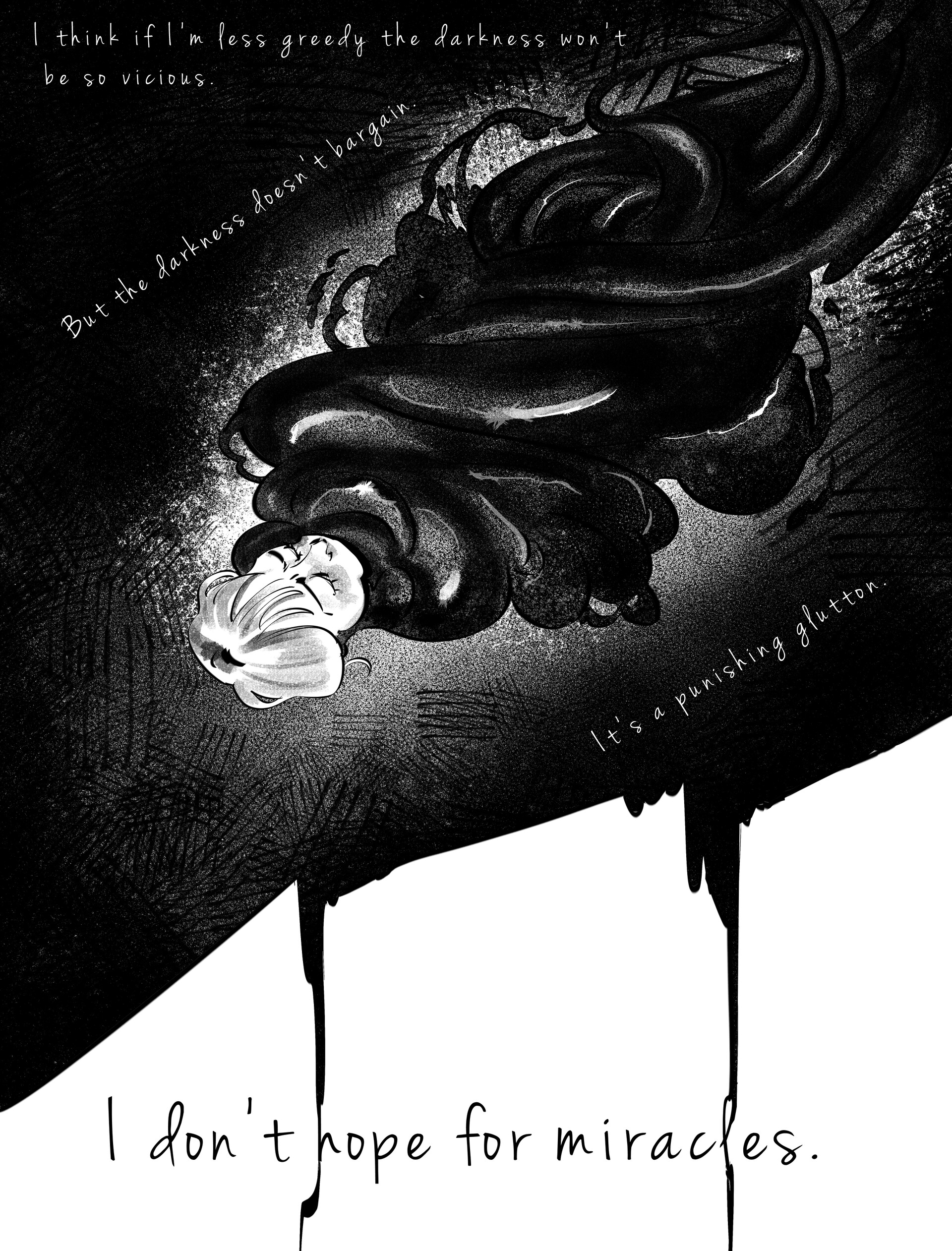 Celeste Cruz - Good Little Things - B&W Comic Pages