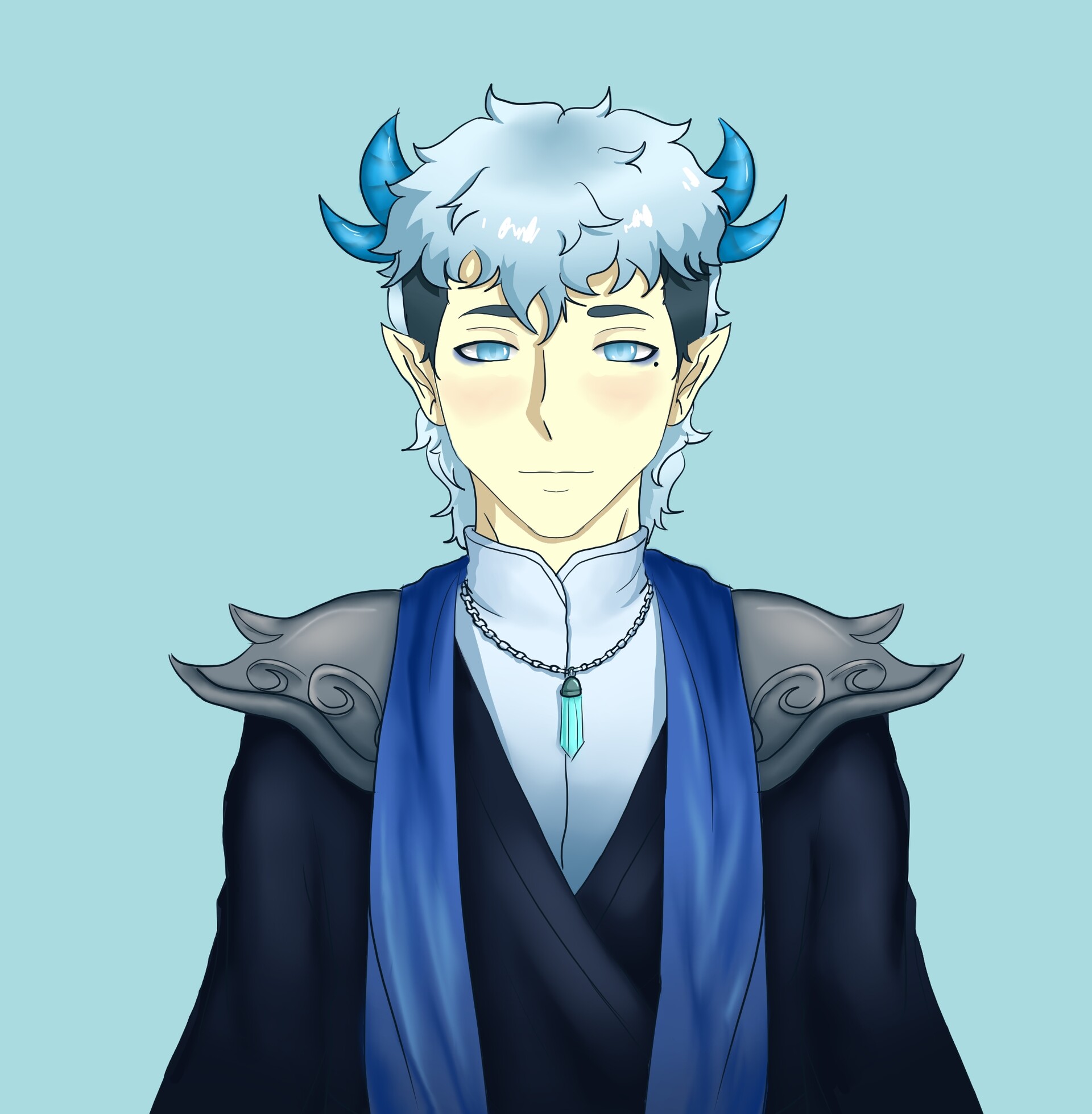 Noelia Fuentes - Demonic Elf Wizard - Vtuber Model Idea