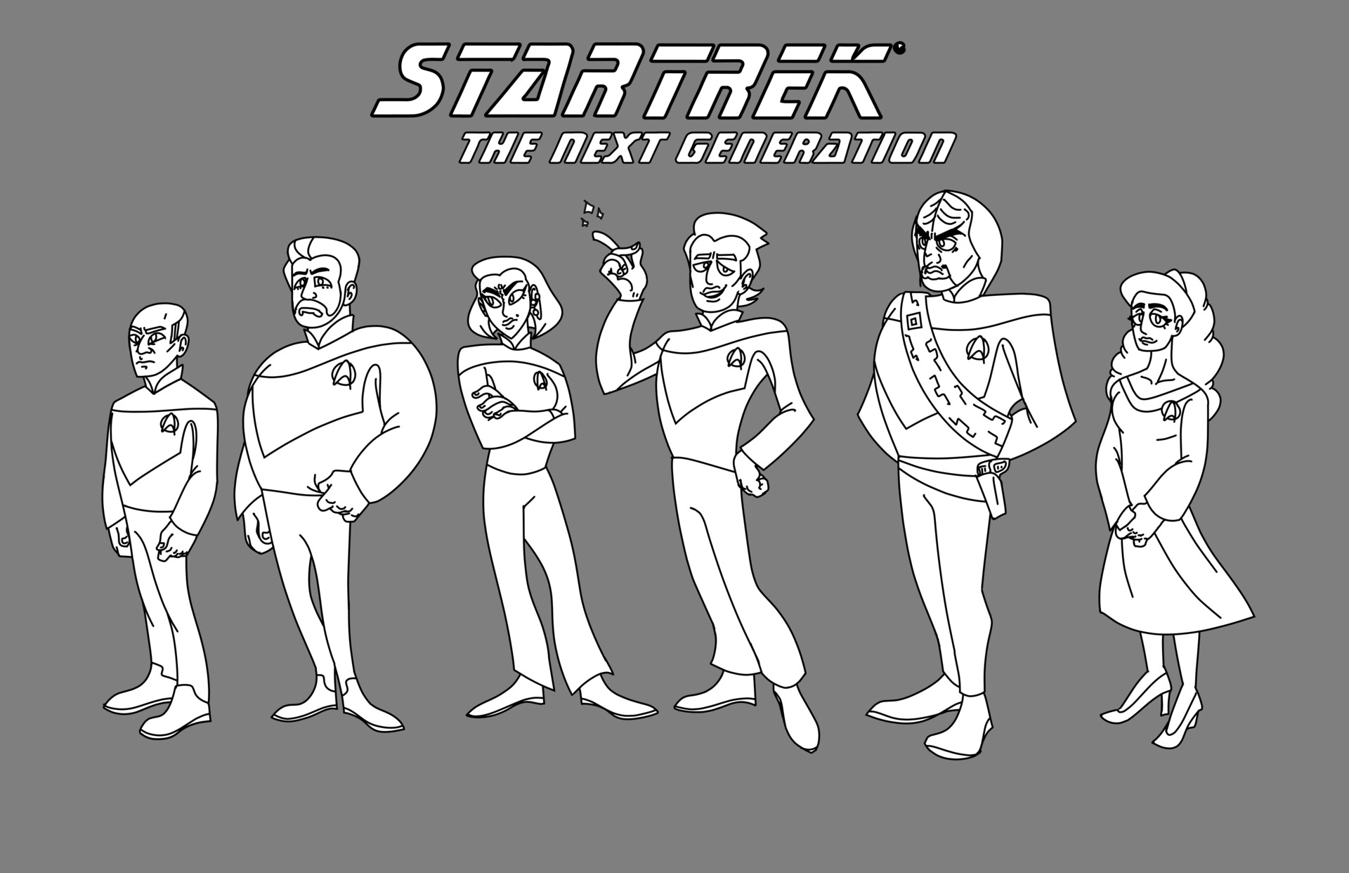 star trek next generation coloring pages