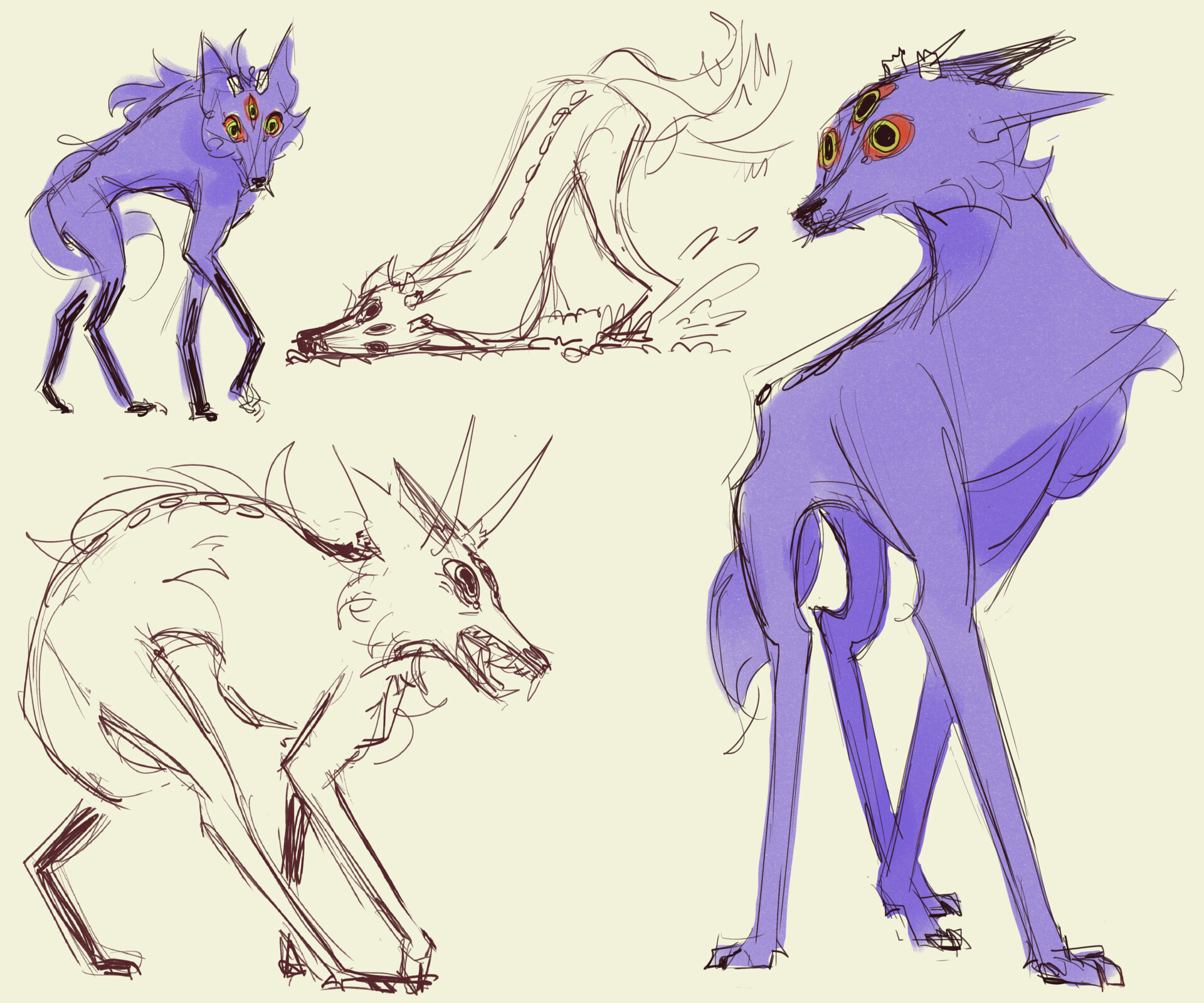 ArtStation - Alien hunting dog