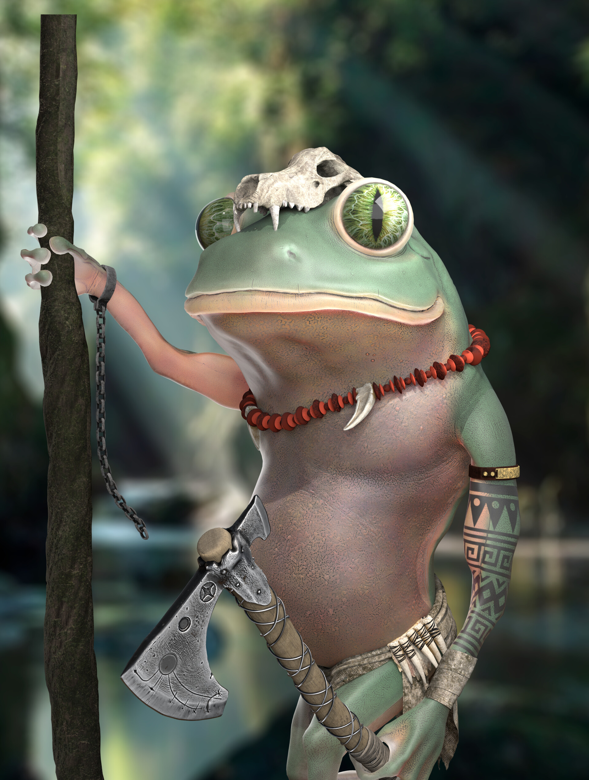 Artstation Warrior Toad Of The Clan Of The Chosen
