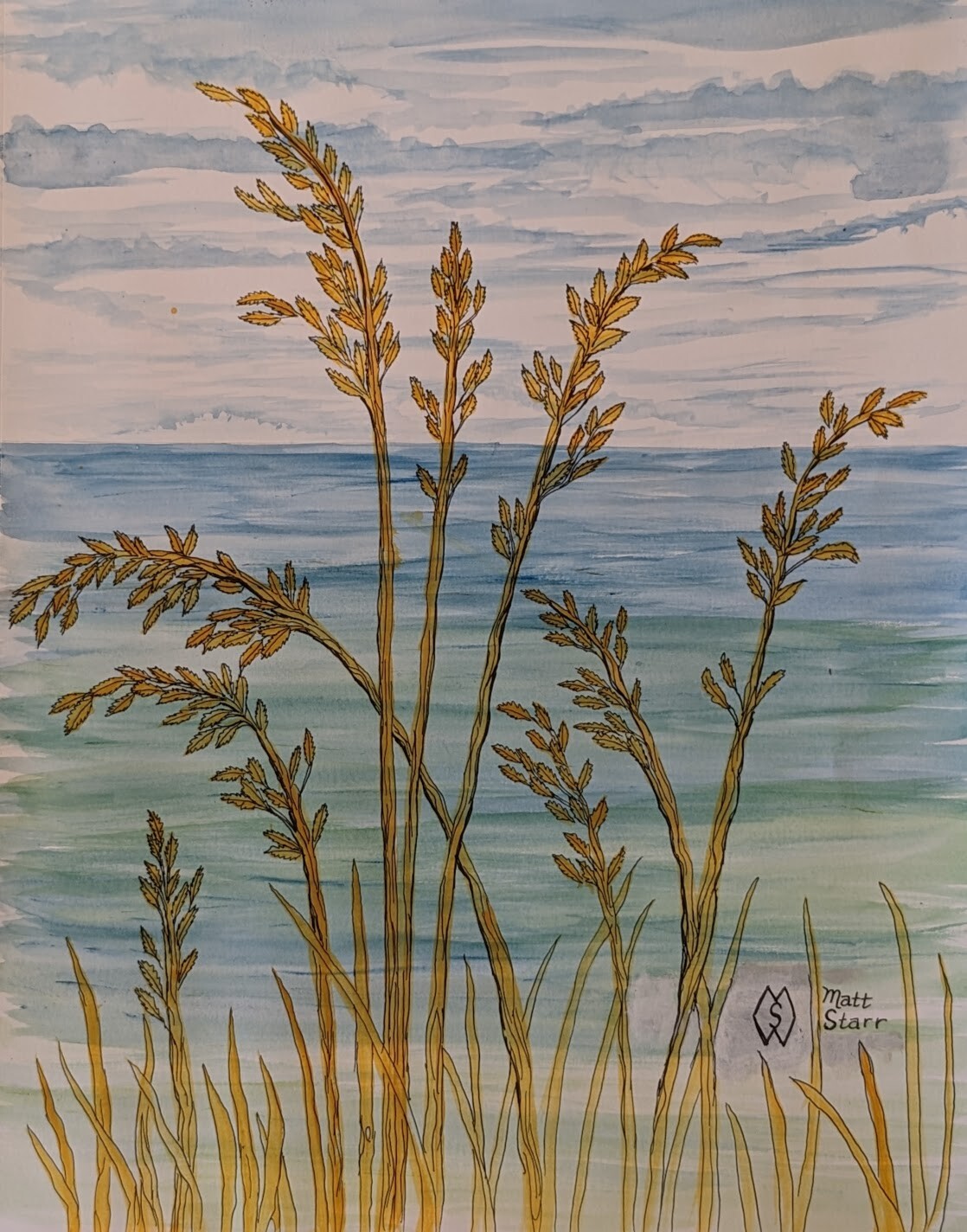 ArtStation - Sea oats at the Emerald Coast