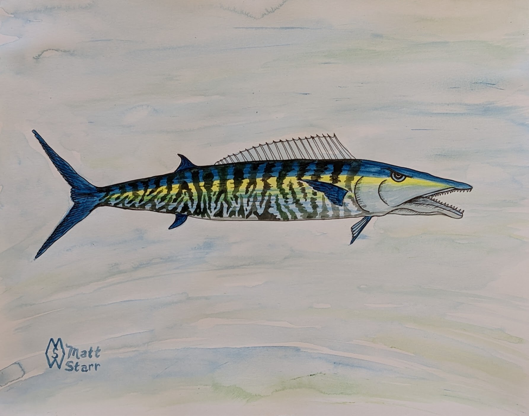 Wahoo Fish Art