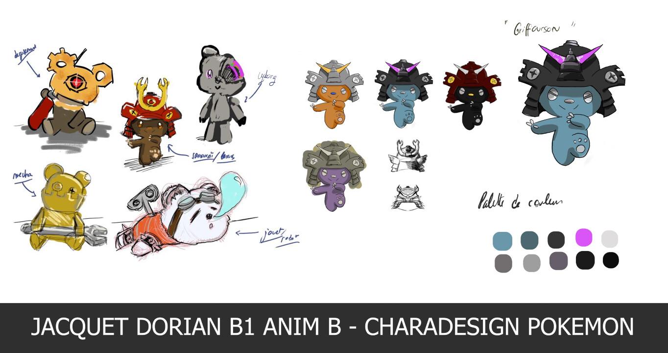 ArtStation - Pokemon Design - Metal Type