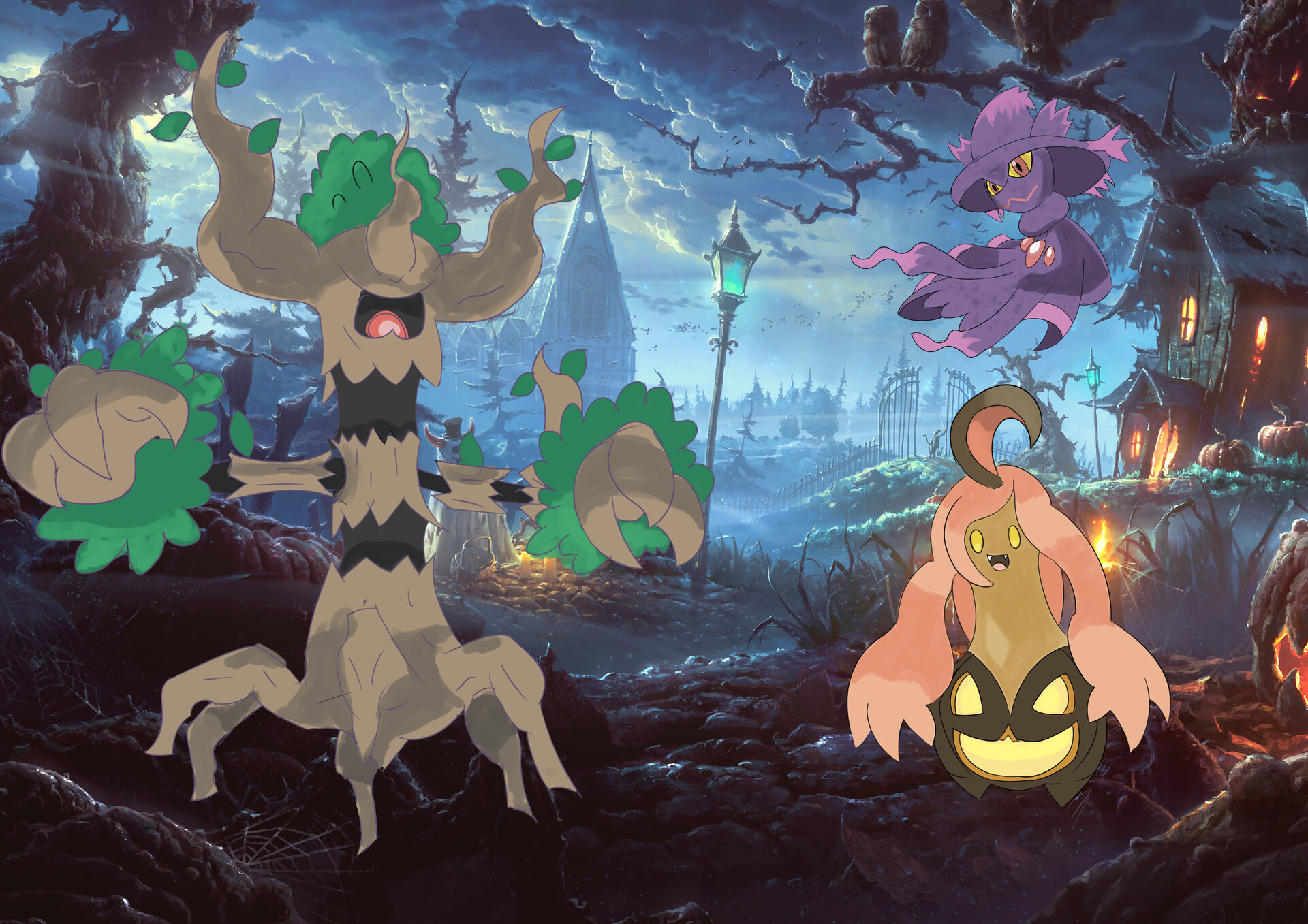 ArtStation - Halloween Pokemon