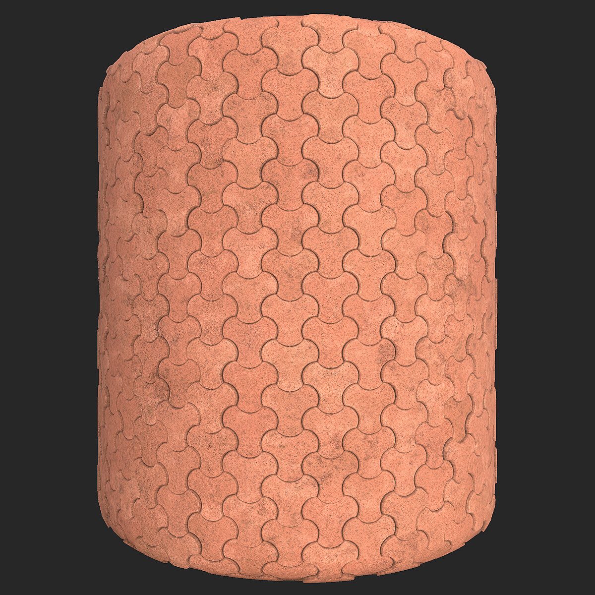 TextureCan - Y-Shape Paver Interlocking Cement Blocks (FREE PBR Texture)