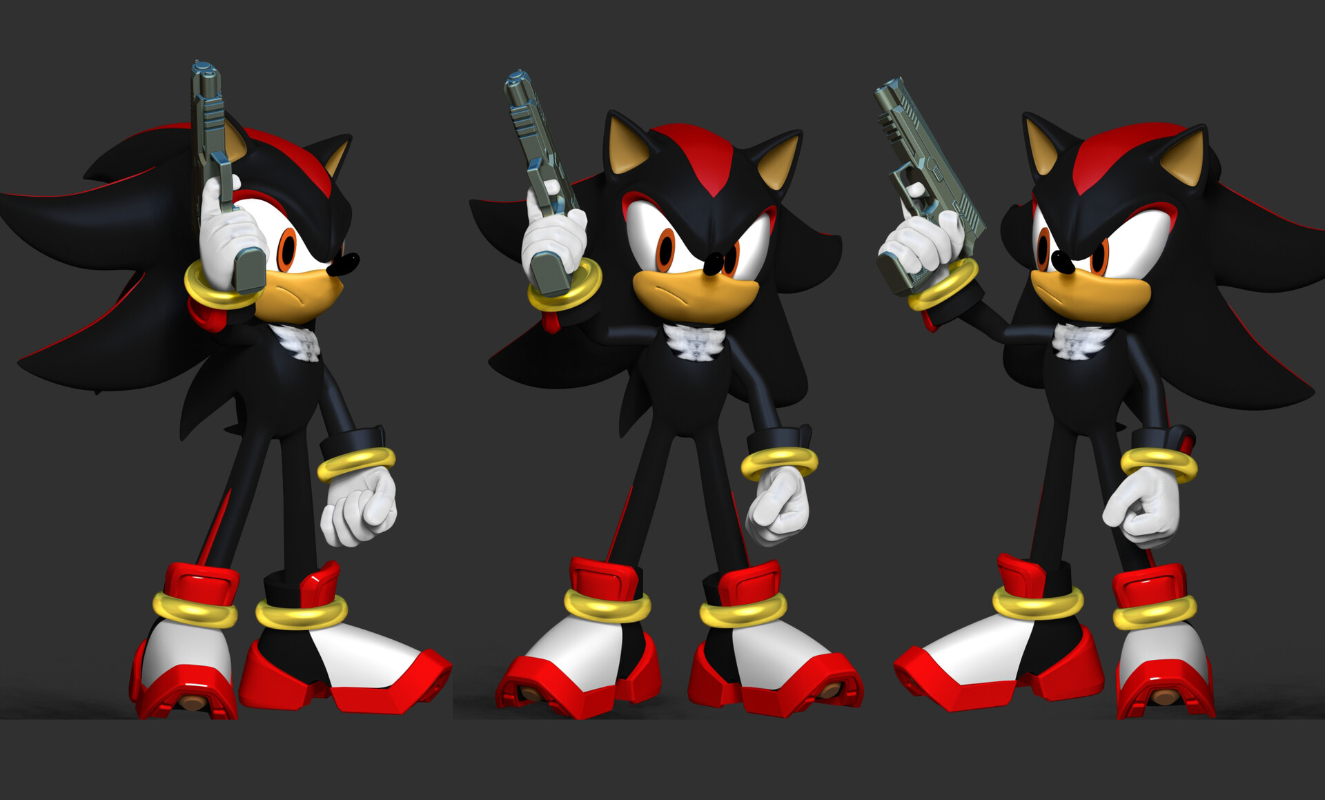 Bon Bon Art - Shadow - Sonic The Hedgehog