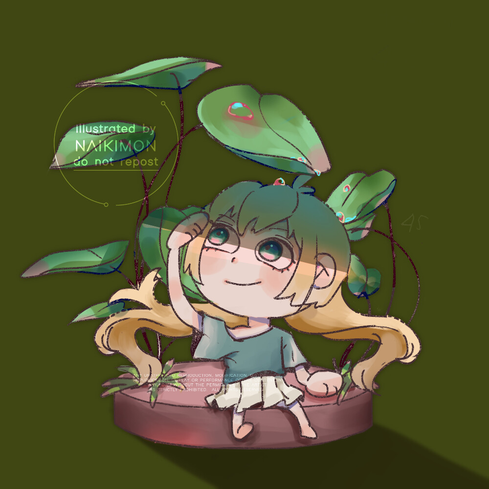 ArtStation - Shelter from Rain: chibi