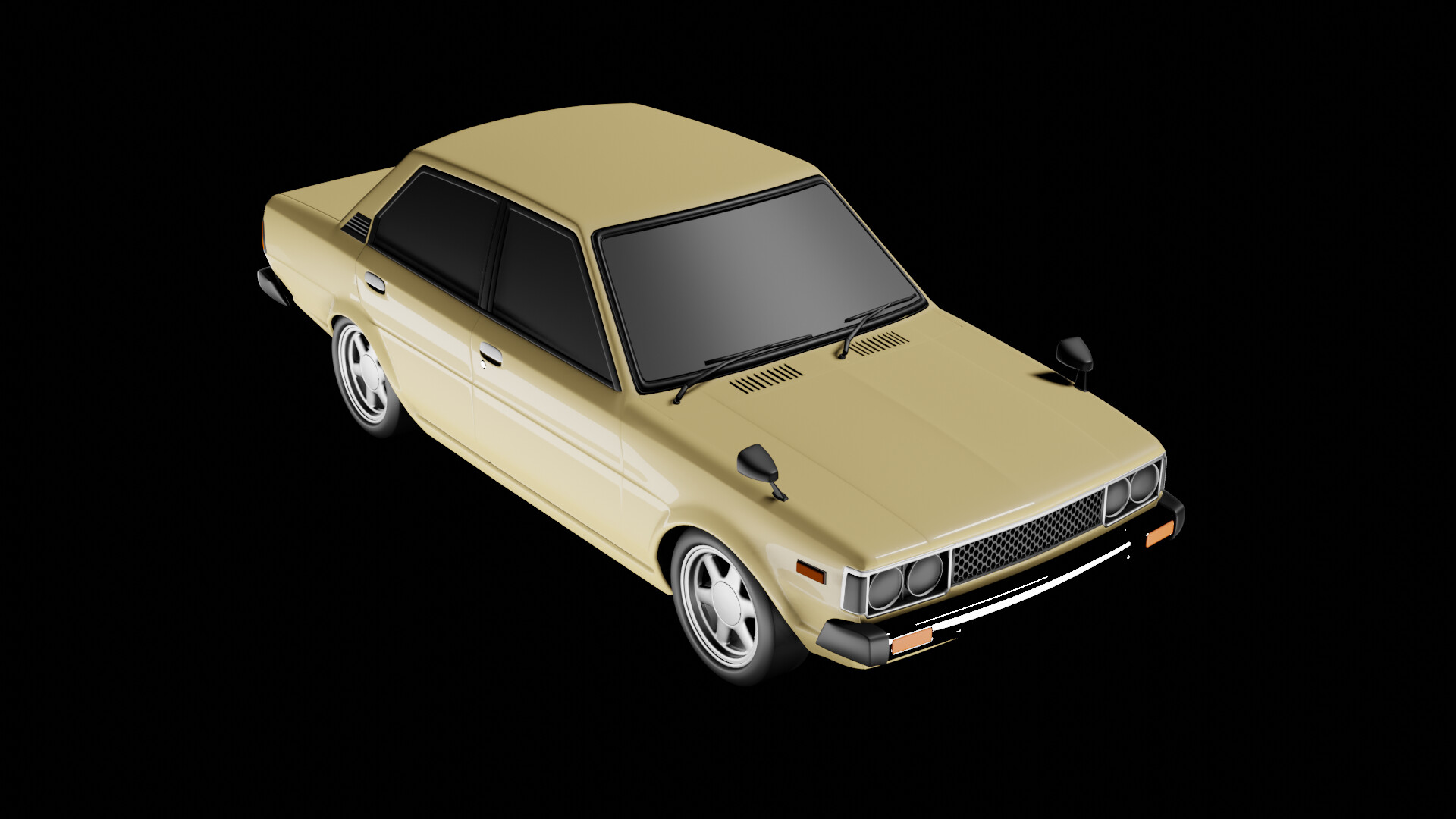 ArtStation - TOYOTA COROLLA KE70 SEDAN
