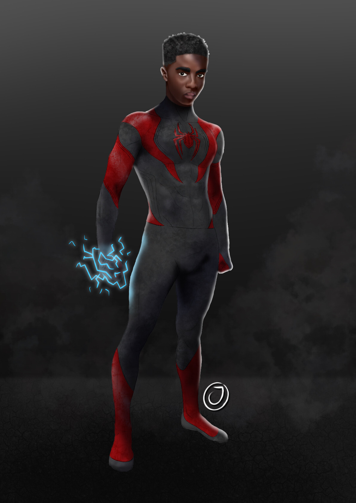 ArtStation - Caleb McLaughlin as miles morales