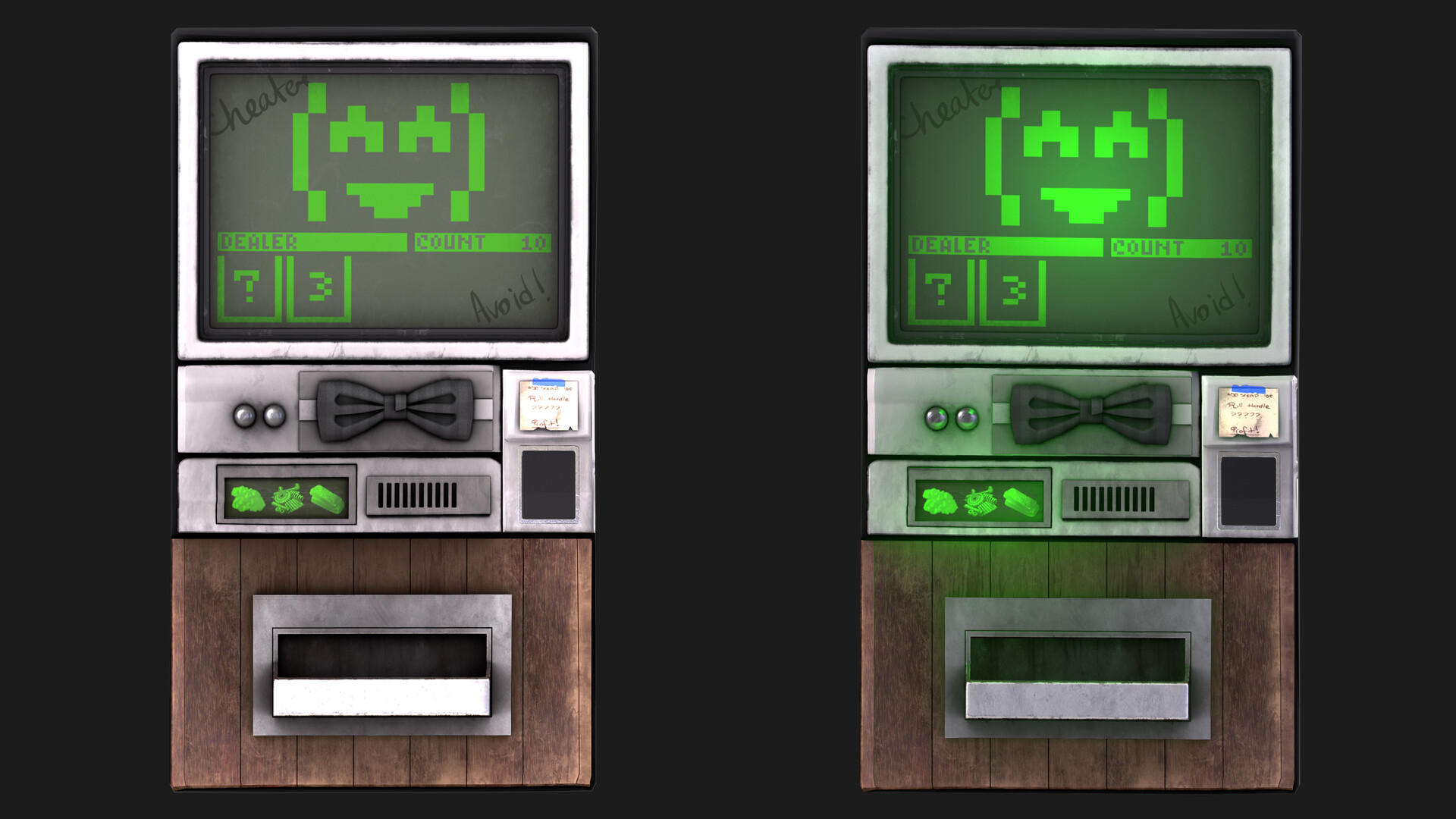 ArtStation - Blackjack Computer | Sheet Metal Door (GLOW) - skin for Rust