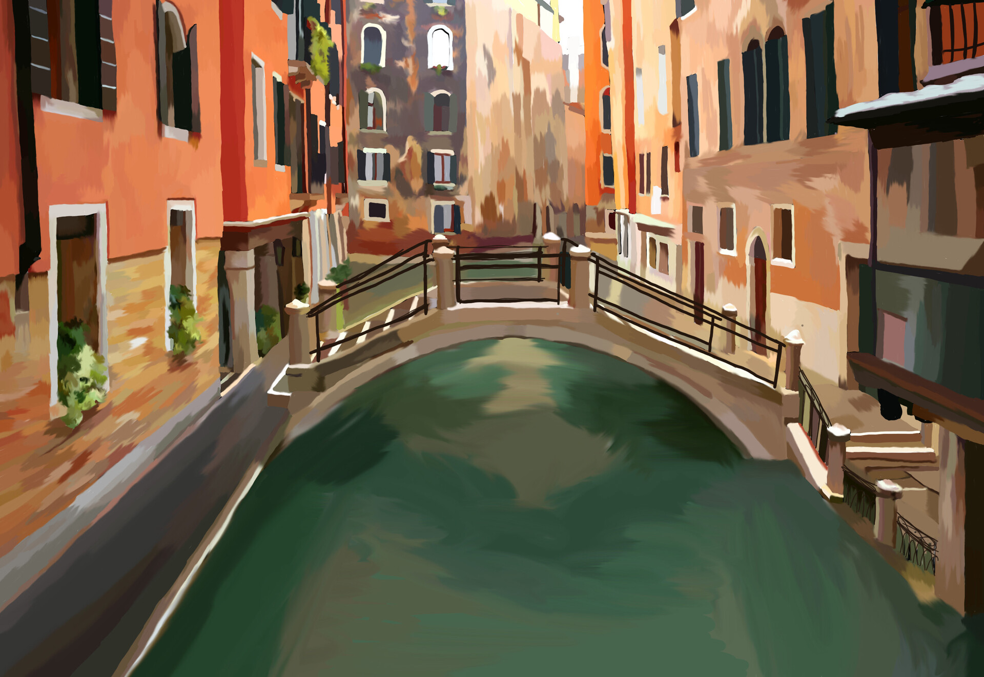 ArtStation - Canal Color Study