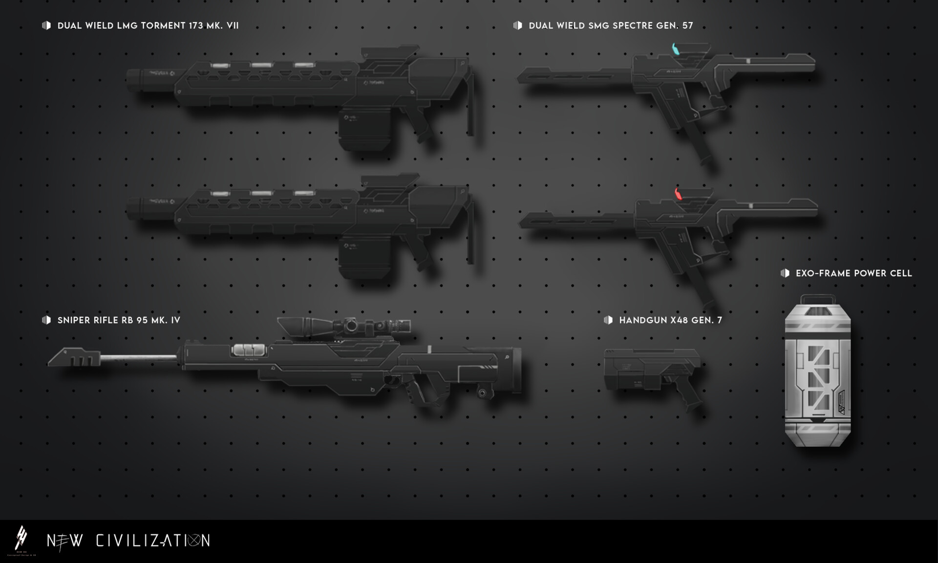 ArtStation - Final Year Project: "New Civilization" Props and Weapon ...