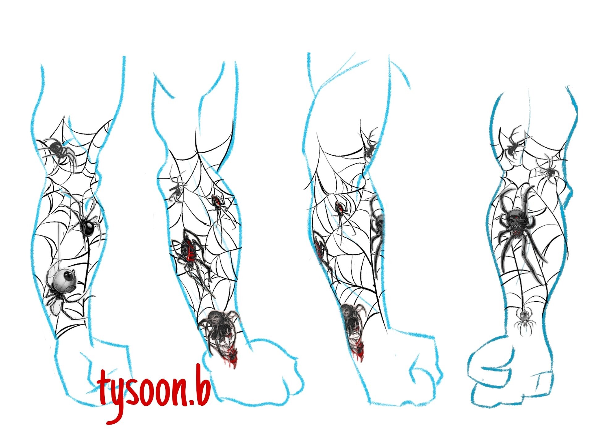 Spider Web Tattoo Sleeve