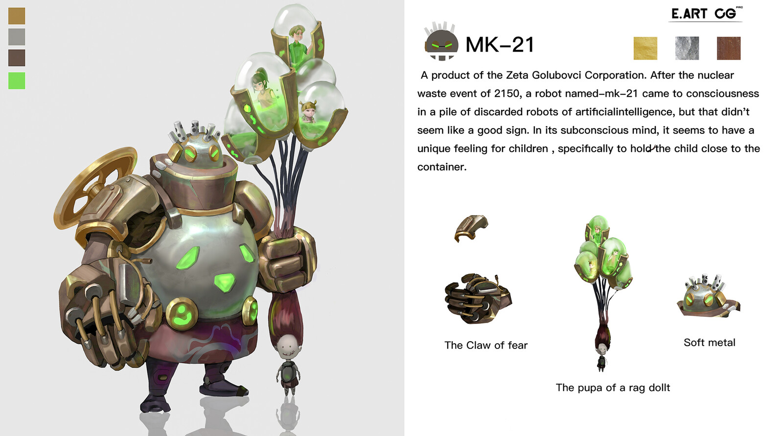 Eart CG - 艺数绘研修班学员角色作品《MK—21》