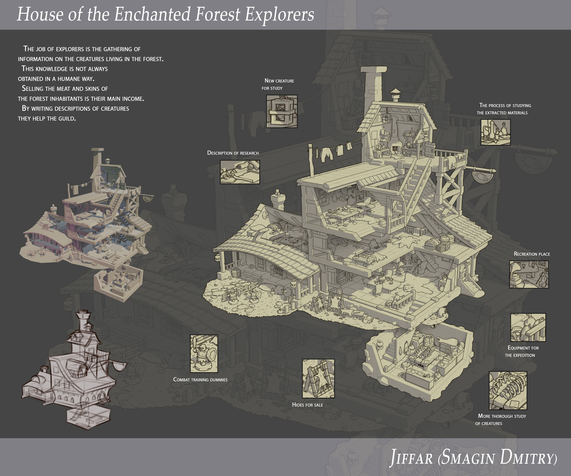 ArtStation - House of the Enchanted Forest Explorers