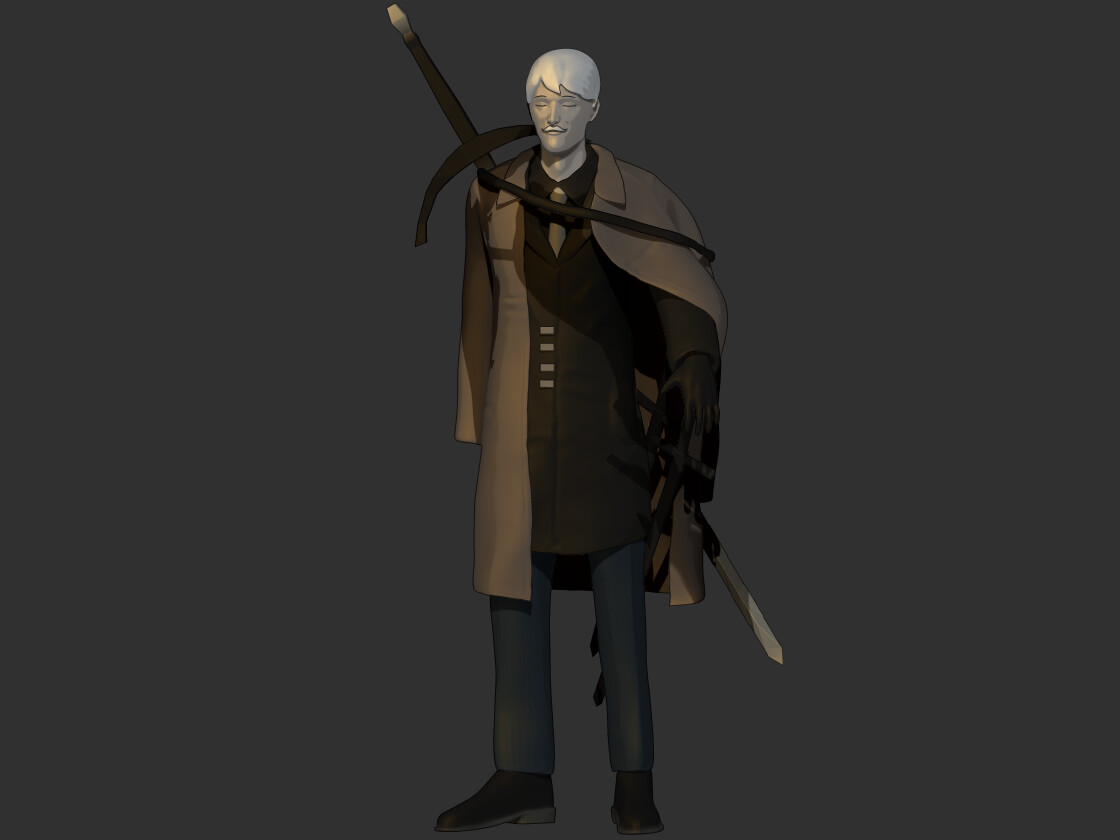 ArtStation - Library of Ruina - Salvador sculpting