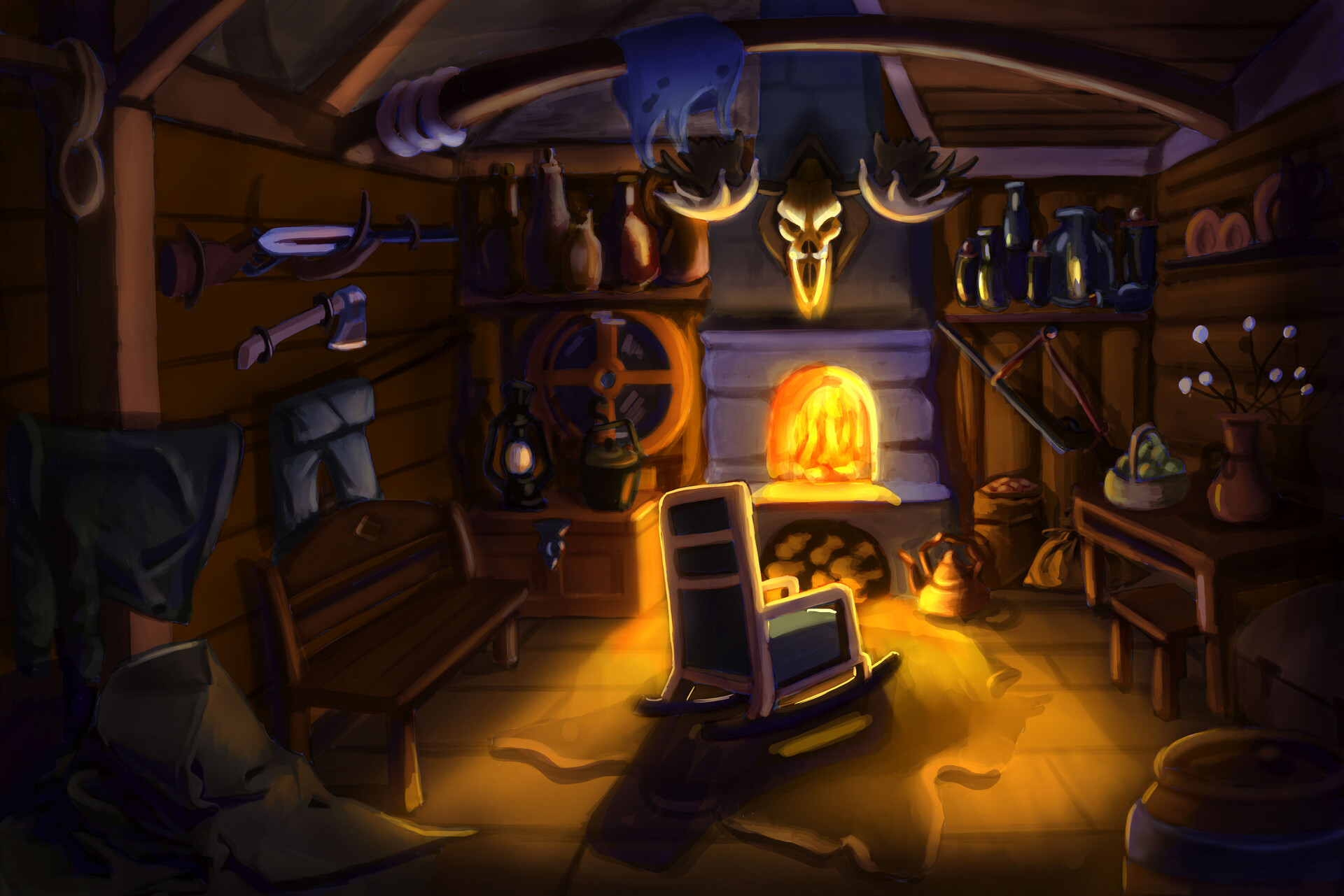 ArtStation - Hunter's Hut