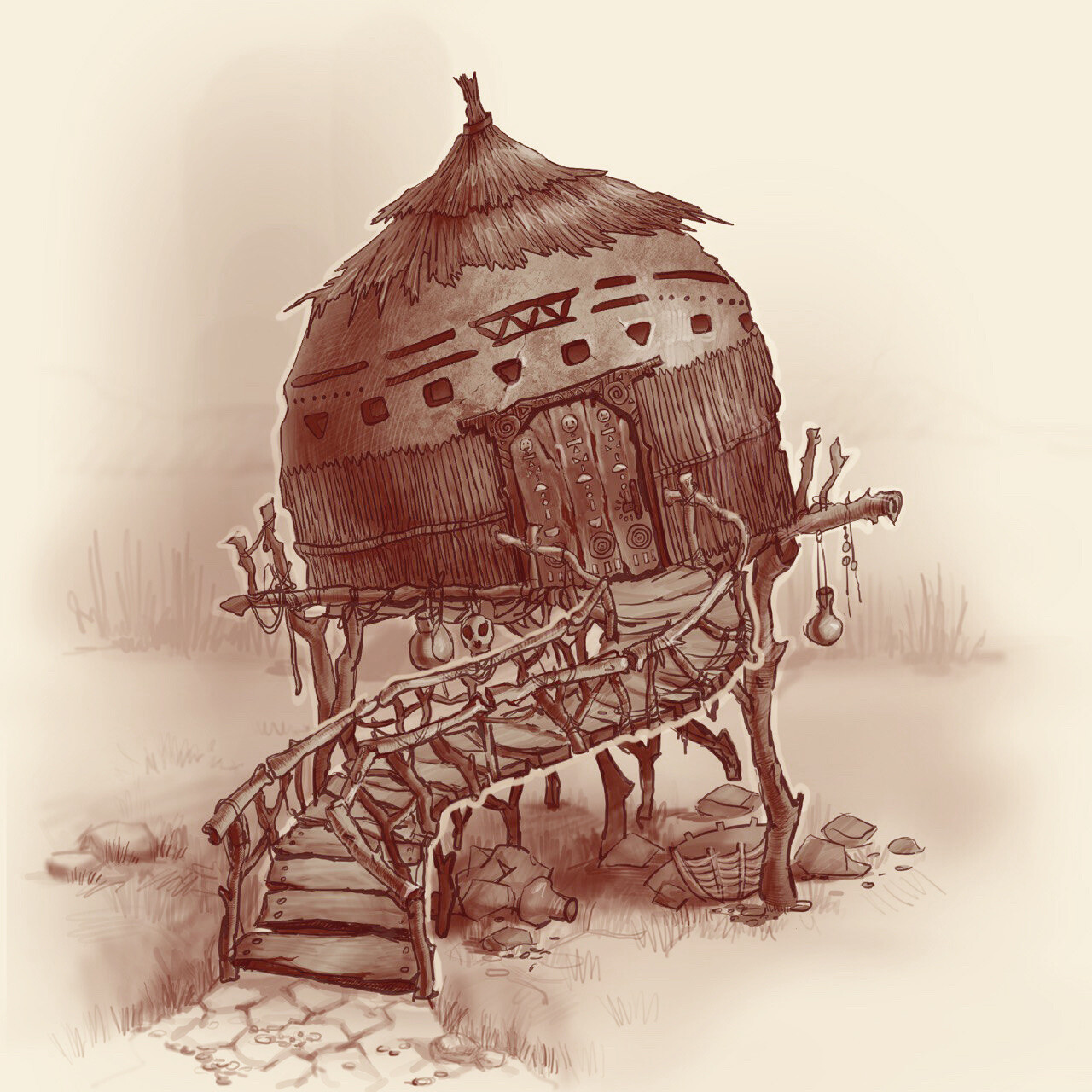 ArtStation - African house