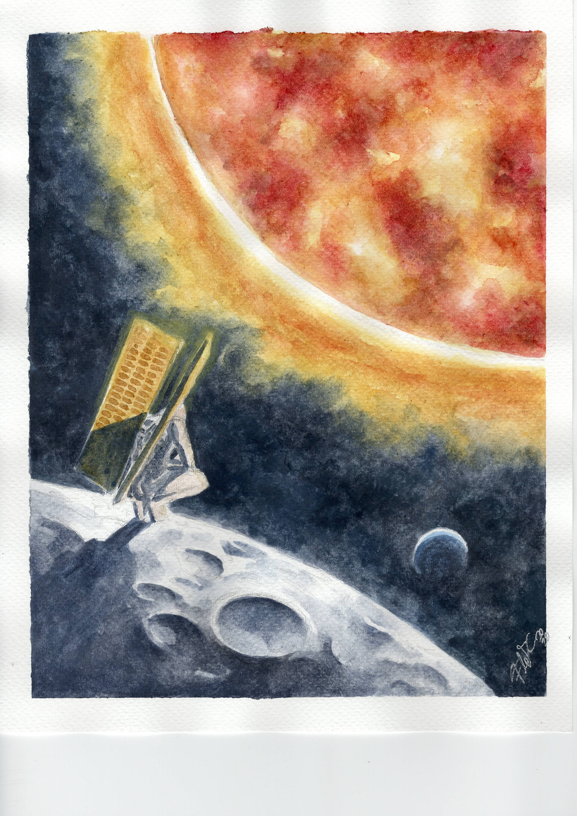 ArtStation - In the Void_2020 watercolor concept art