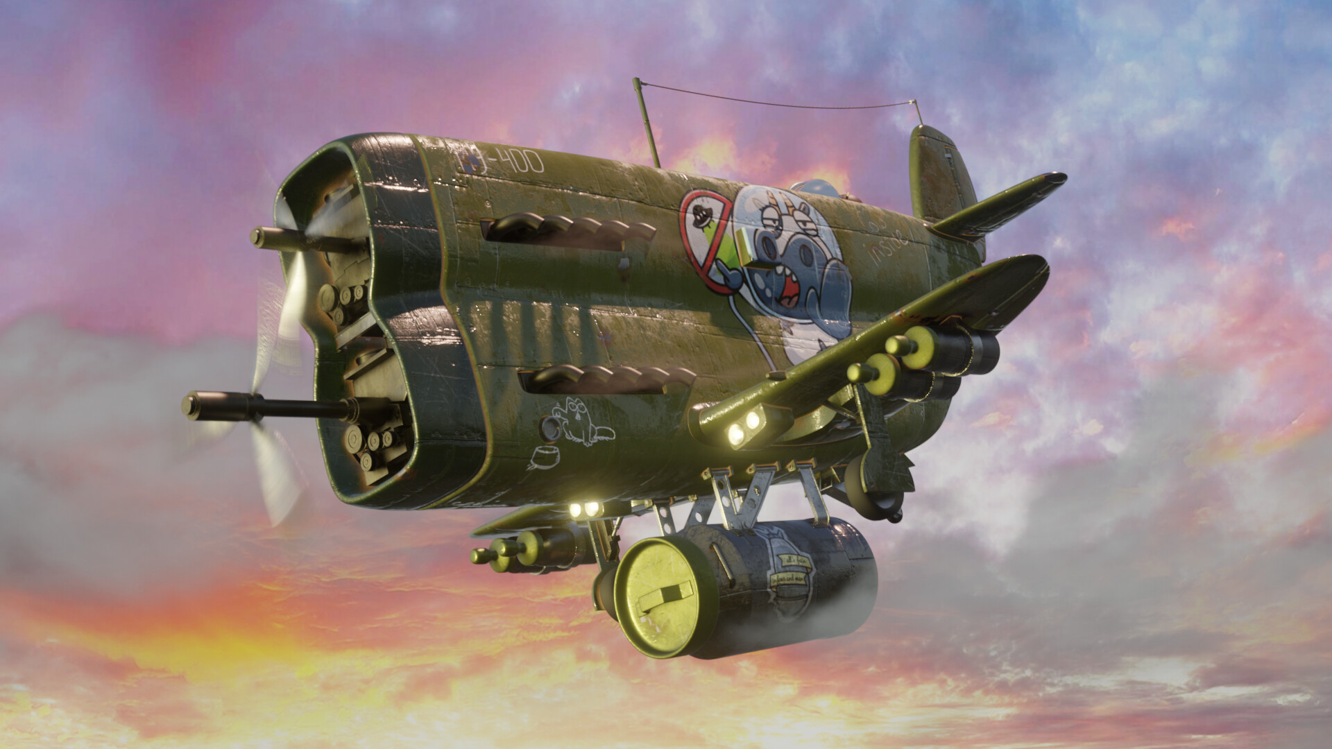 ArtStation - Cow Plane