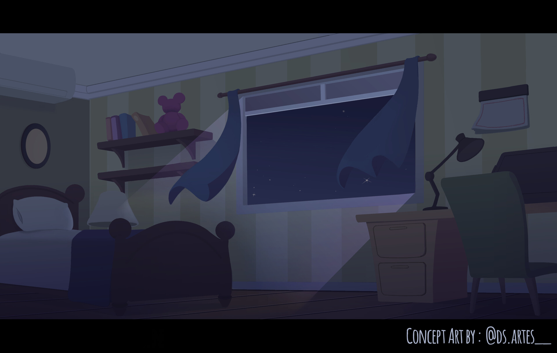 ArtStation - Bedroom environment design