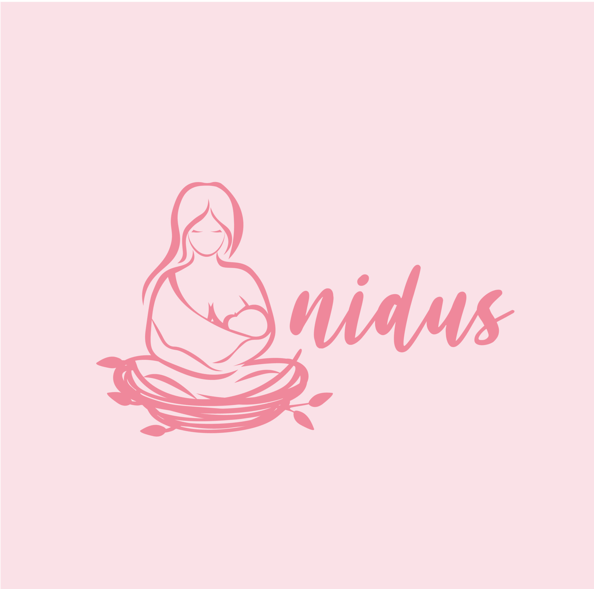 ArtStation - Nidus logo amamantar