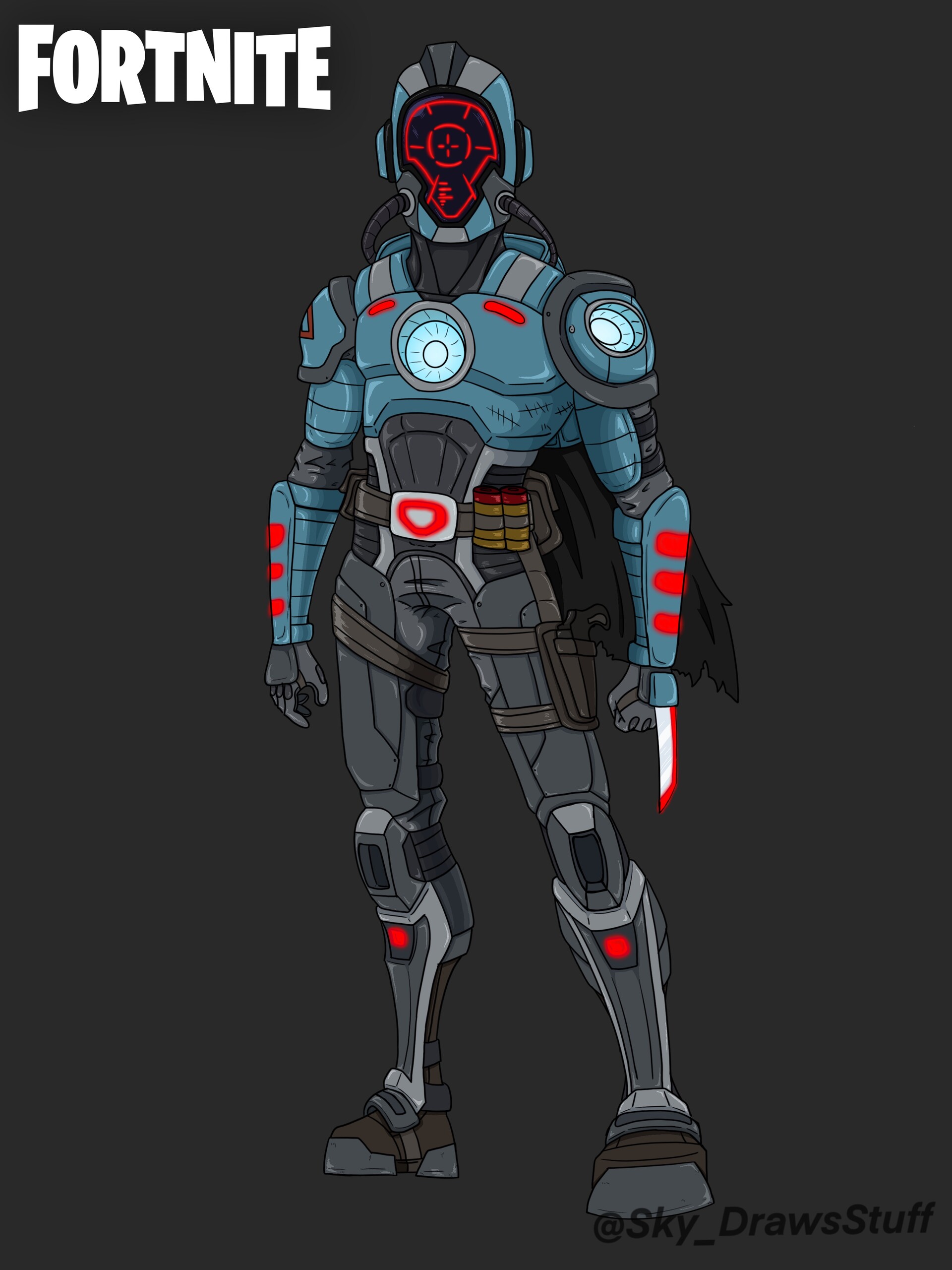 how to draw fortnite visitor