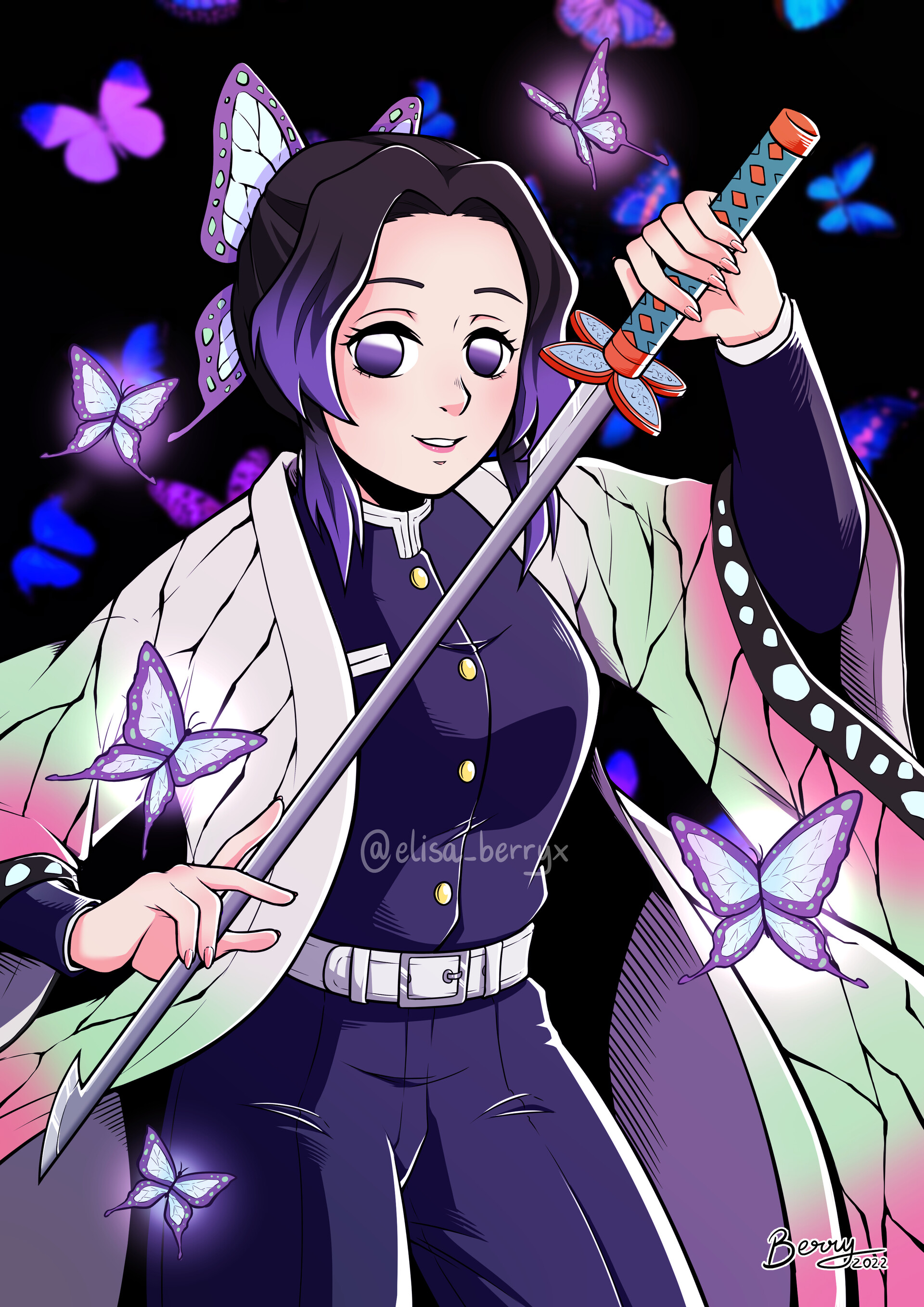 Artstation Shinobu Kocho Fanart