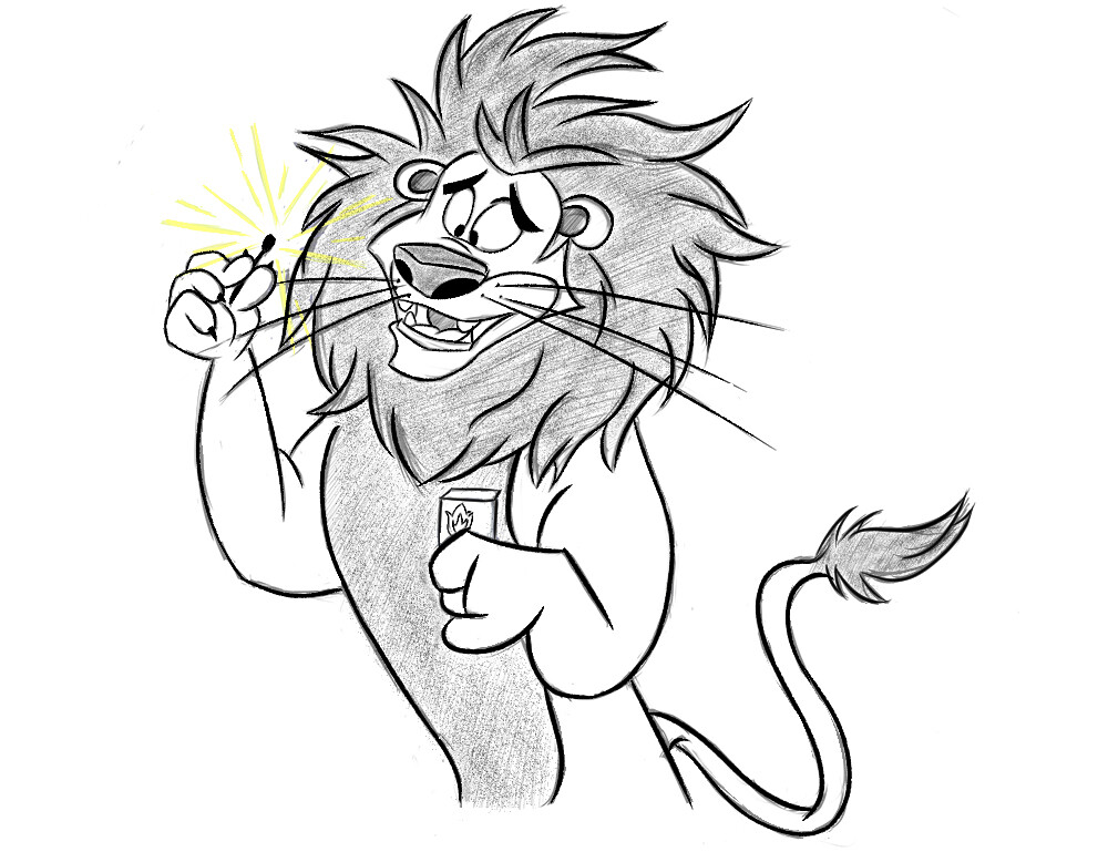 alex the lion coloring page