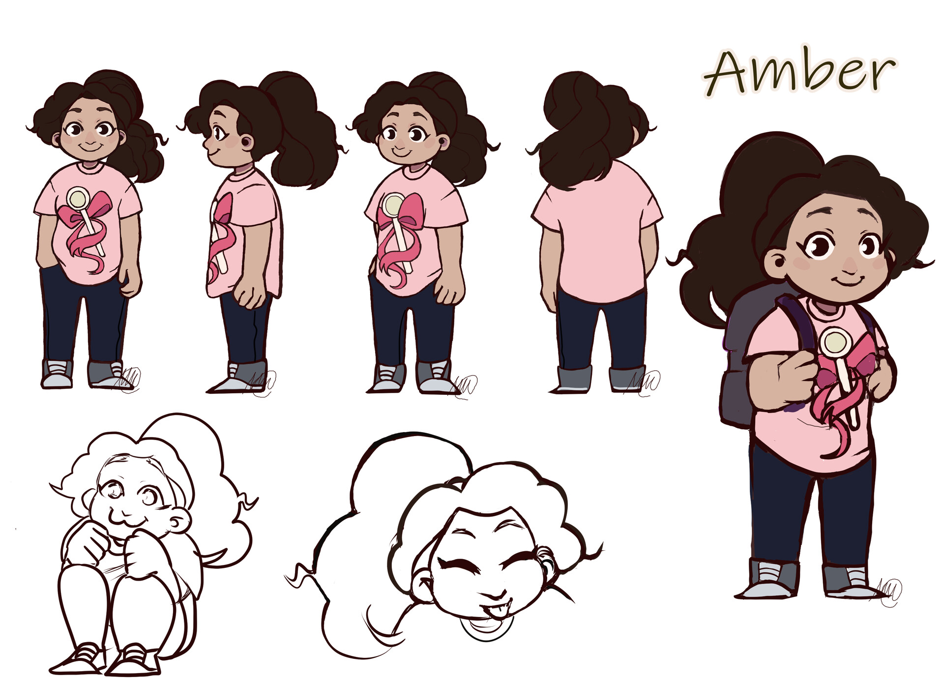 ArtStation - Amber Character Sheet