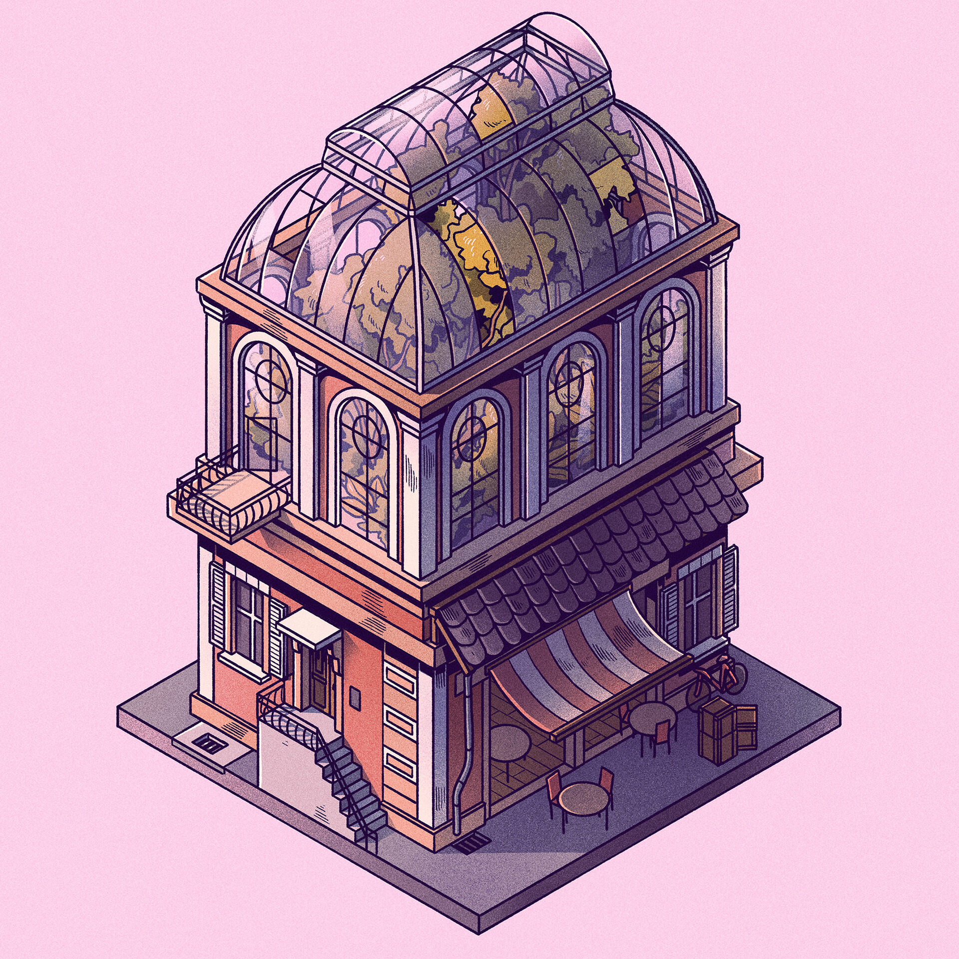 ArtStation - Curious Cabins No. 3 — Greenhouse