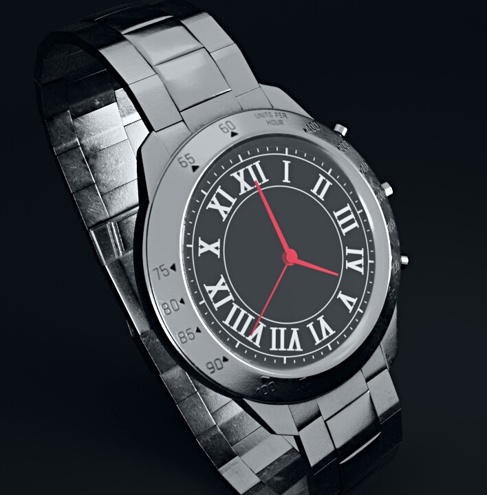 ArtStation - 3d wrist watch