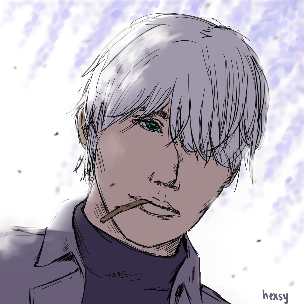 ArtStation - Ginko Under Wisteria