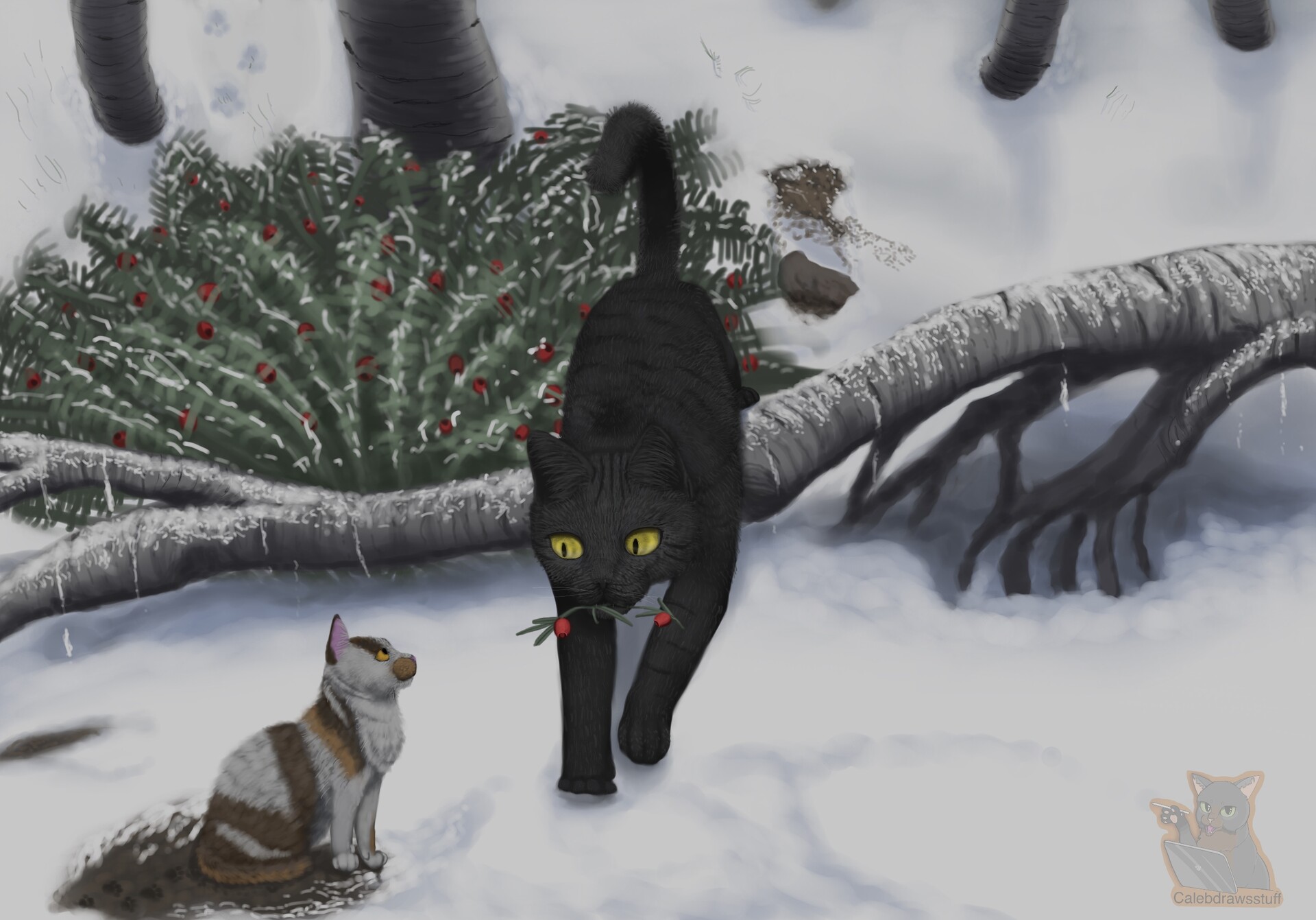 ArtStation - Darkstripe’s surprise for Sorrelkit