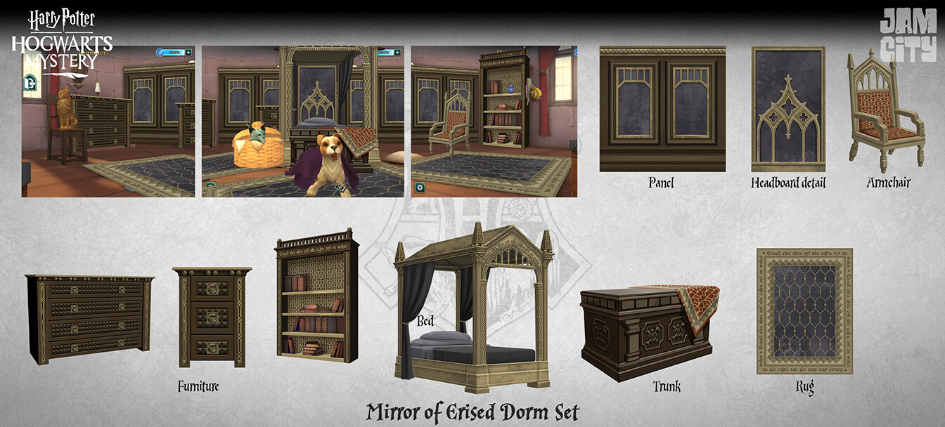 Charlene Fleming - Harry Potter: Hogwarts Mystery Dorm Sets