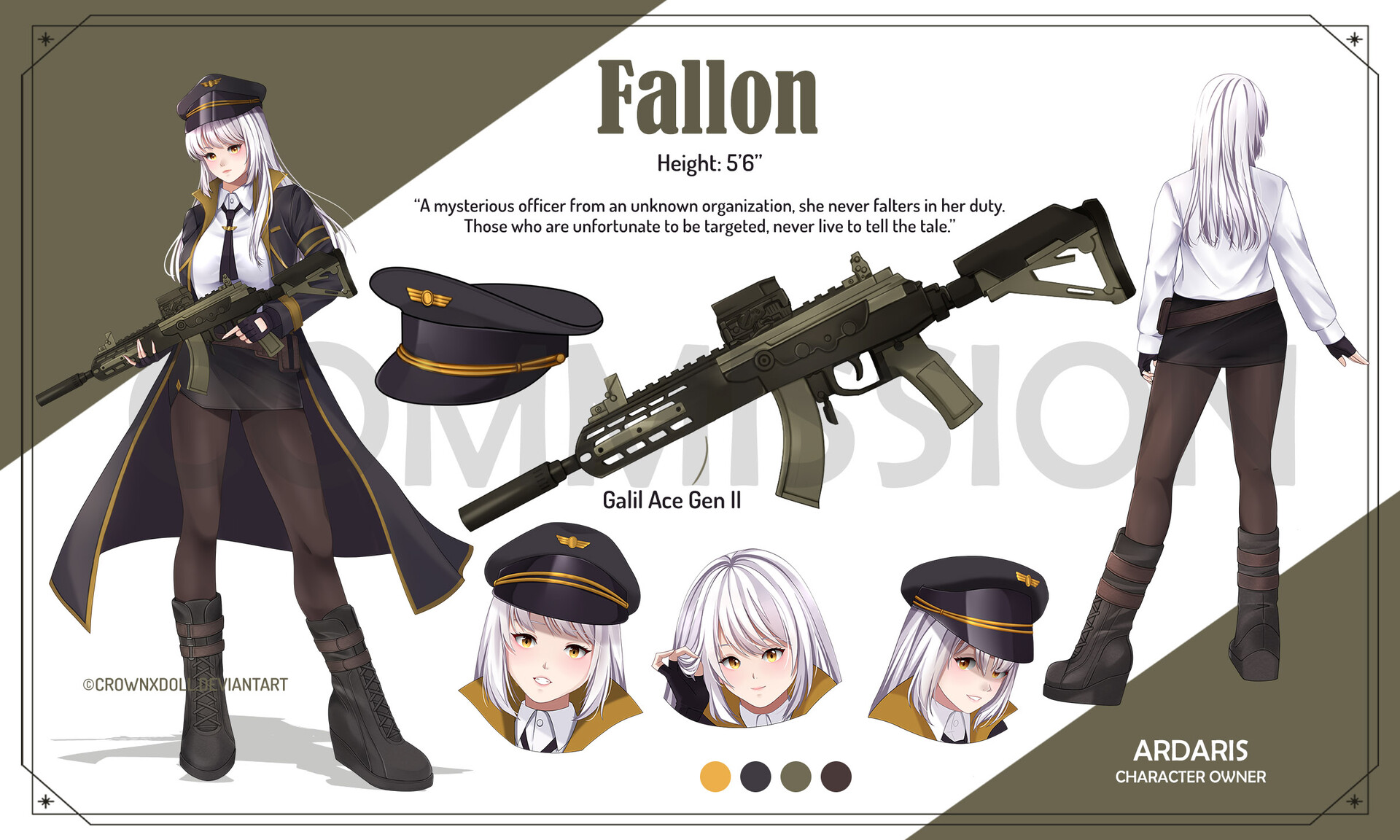 ArtStation - Fallon Character sheet