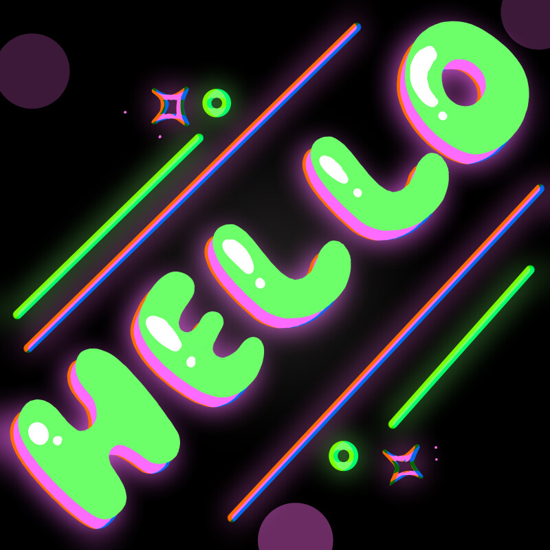 ArtStation - Hello Word Art