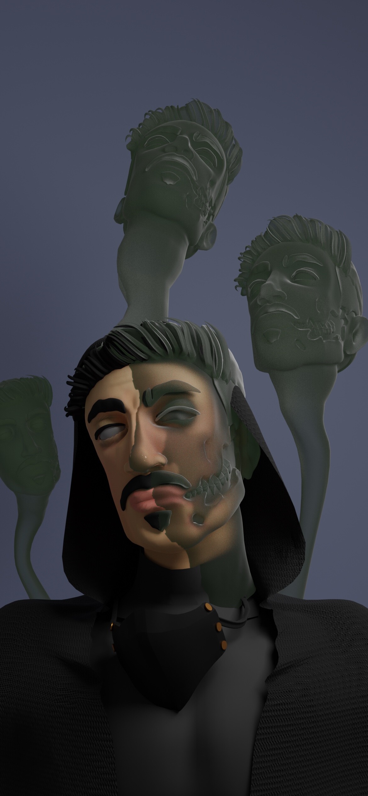 ArtStation - Stylized face scarred man