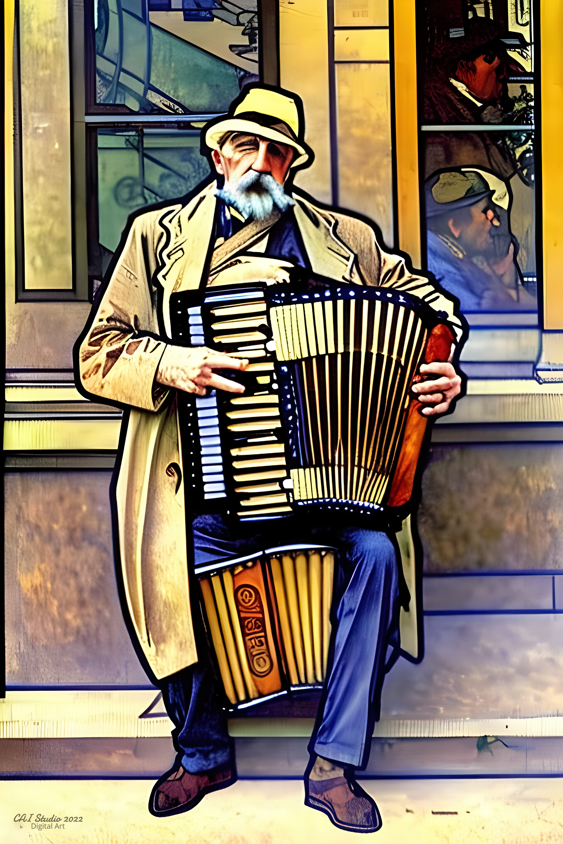 Accordion Painting