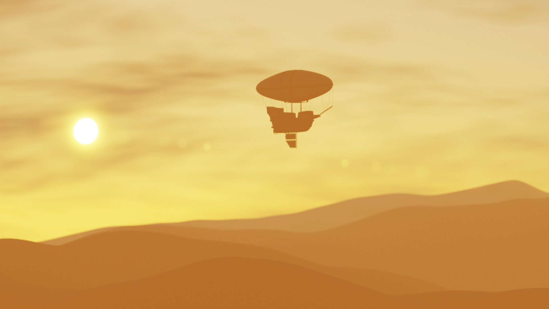 ArtStation - Sunset Airship