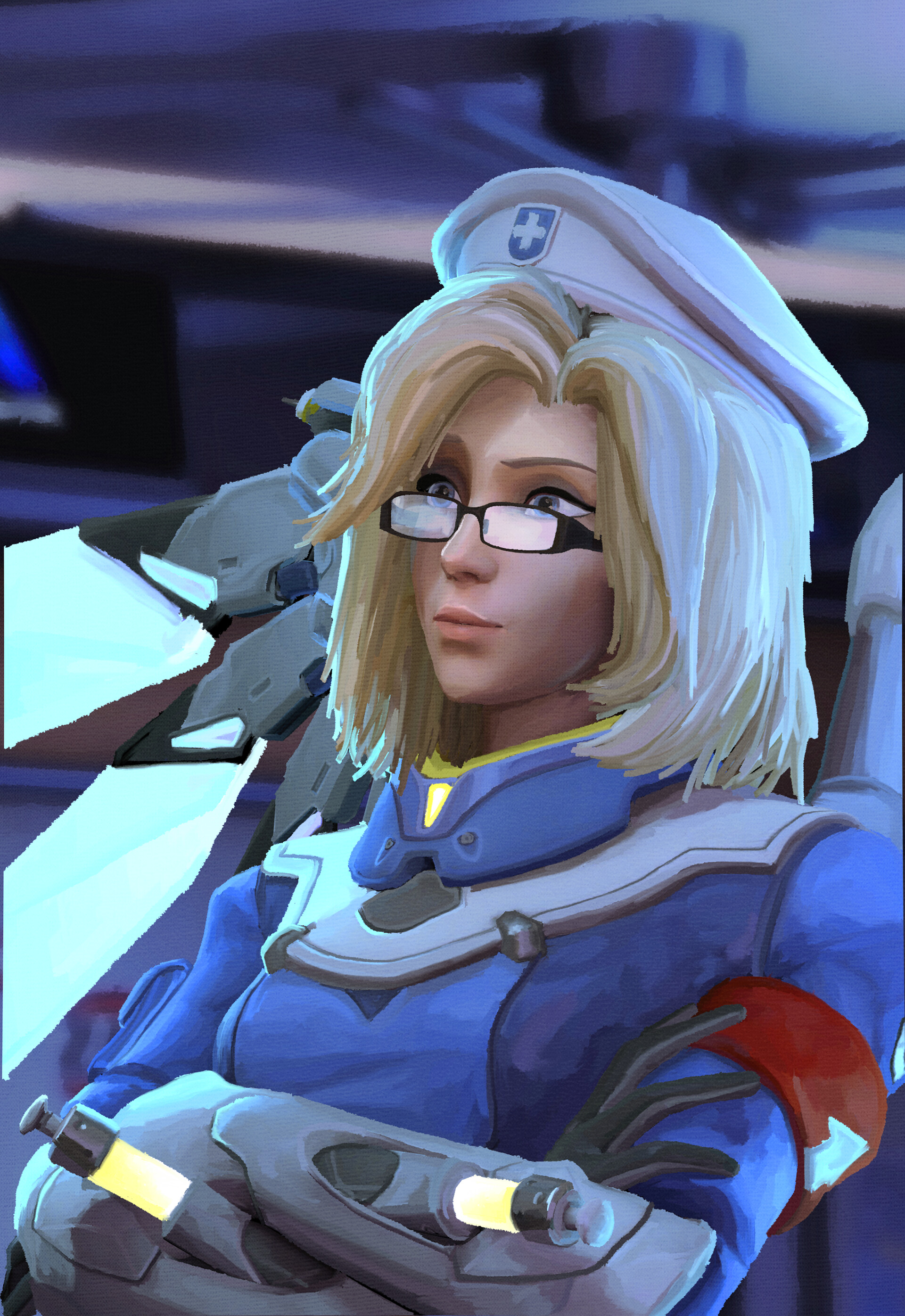 ArtStation - Mercy portrait
