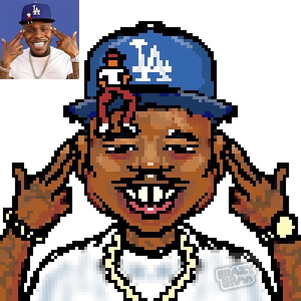 ArtStation - Dababy Pixel Artwork By BrazyBran