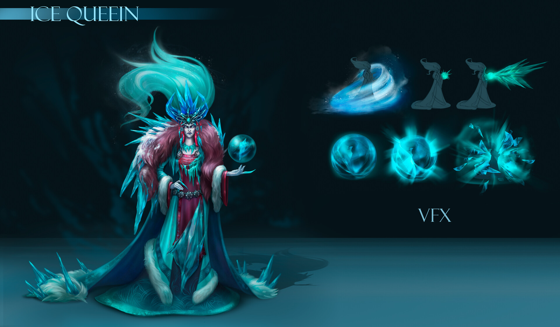 ArtStation - Concept art ice queen