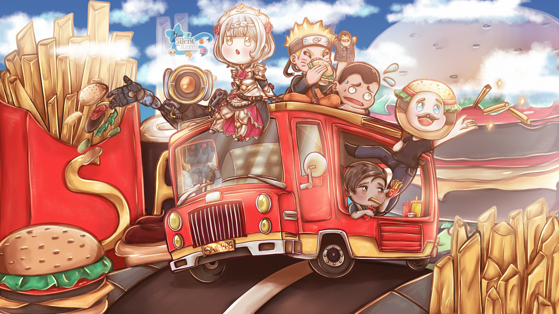 ArtStation - SamburgerxFries Commissions