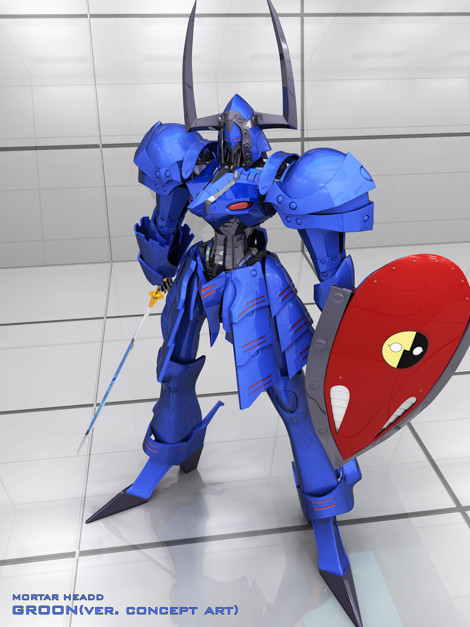 ArtStation - 25. GROON VER.CONCEPT - MORTAR HEADD